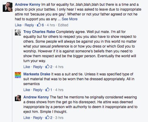 Gay Man Kicked out of Event for 'Inappropriate' Outfit - ATTN: